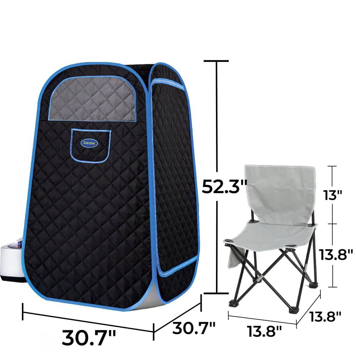 Airy-606SP Full Size Foldable Portable Steam Sauna Tent – SalusHEAT ...