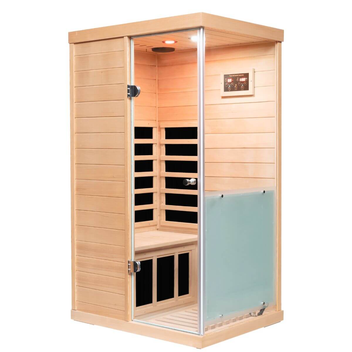 Purity-909SH 1 Person Side Door Infrared Sauna – SalusHEAT Saunas Direct